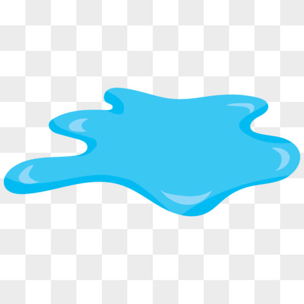 Download Blue Puddle of Liquid PNGs Online - Creative Fabrica