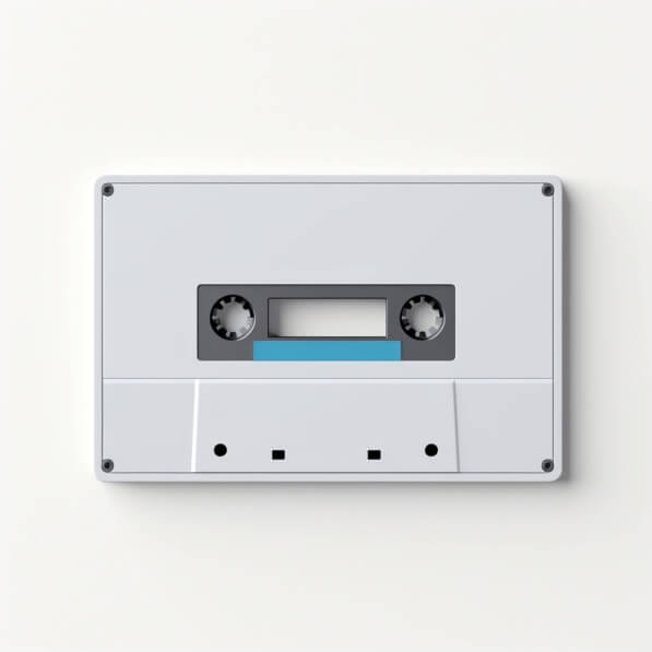 Download White Cassette Tape on a White Background Mockups Online ...