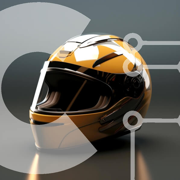 Yellow Motorcycle Helmet - Safety and Comfort in Style stock photo ...