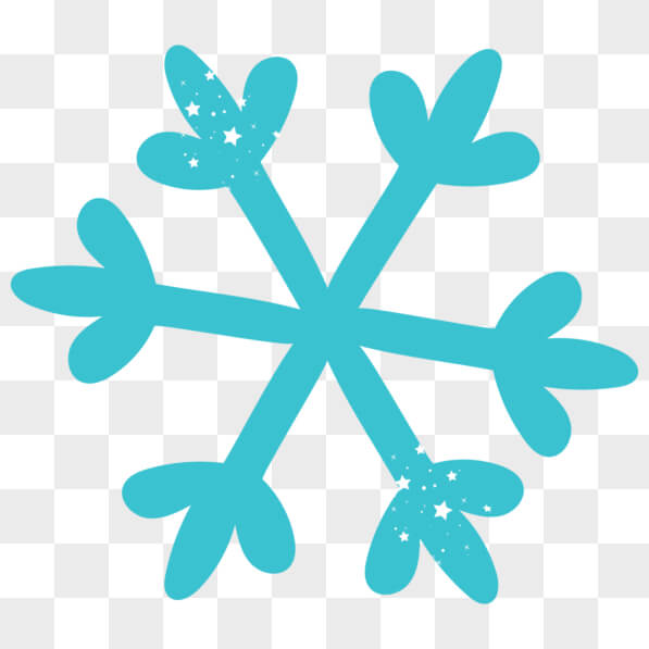 Download Stylized Turquoise Snowflake PNGs Online - Creative Fabrica