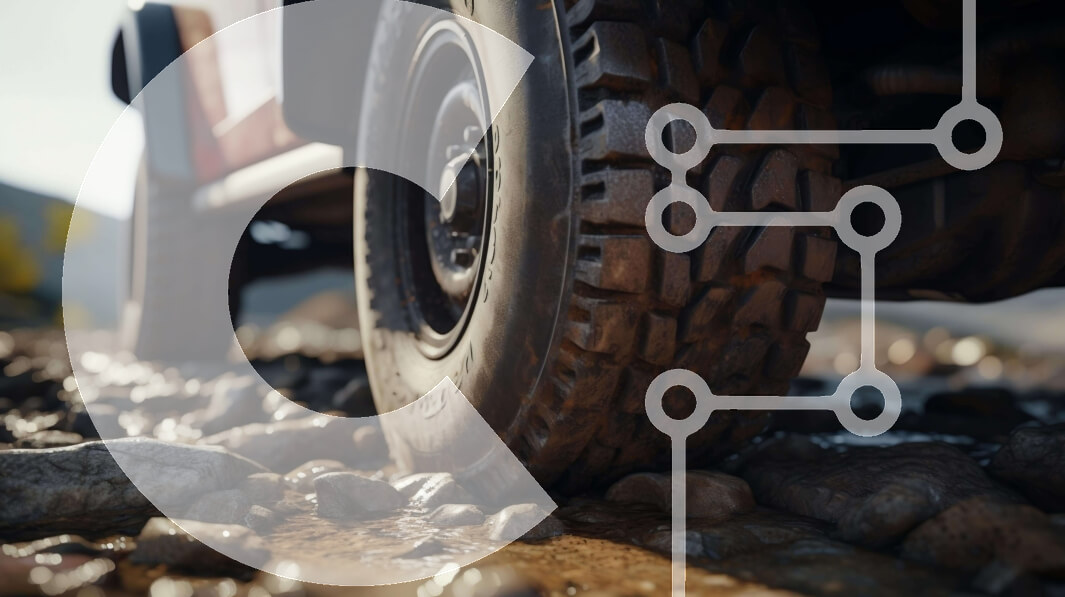 Off-Road Adventure: Red Truck Conquering Rocky Terrain stock photo ...