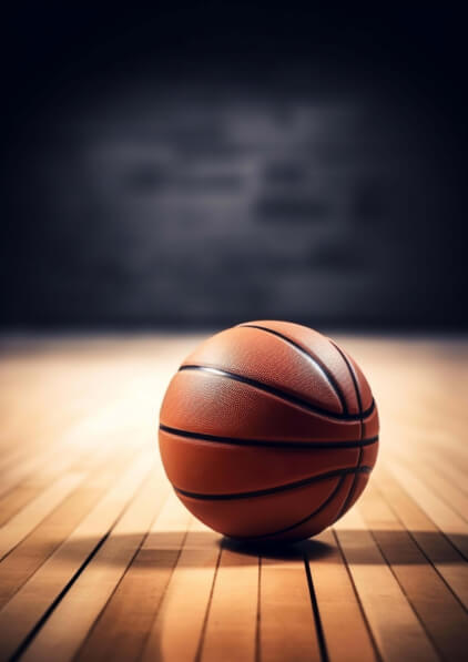 Download Basketball Ball on Indoor Court Backgrounds Online - Creative ...