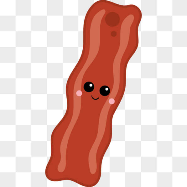 Download Smiling Cartoon Bacon Character PNGs Online - Creative Fabrica