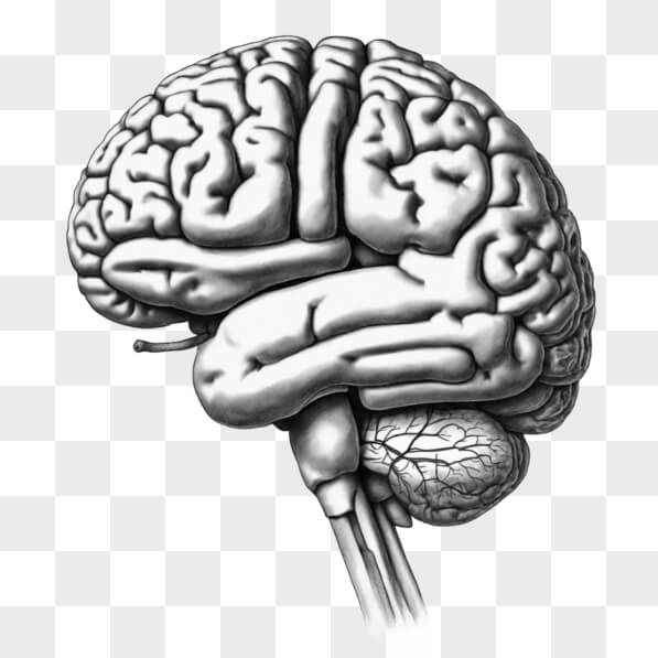 Download Black and White Drawing of Human Brain Sketches Online ...