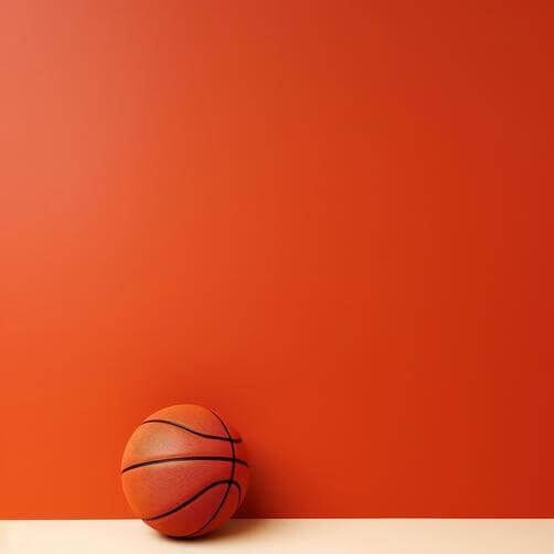 Download Basketball on Orange Background Backgrounds Online - Creative ...