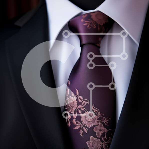 Baixe Terno Elegante com Gravata Floral Roxa Fotos de Banco de Imagens ...