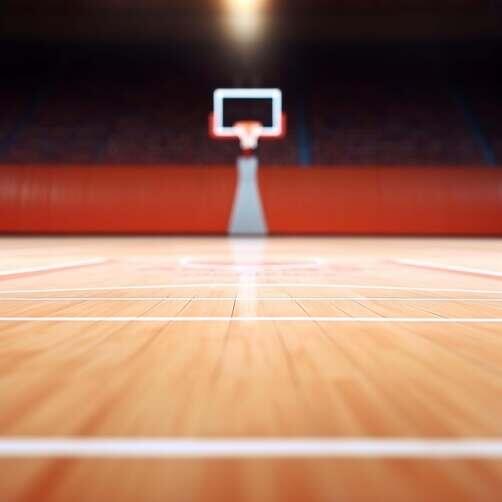 Download Empty Basketball Court with Basketball Hoop Backgrounds Online ...