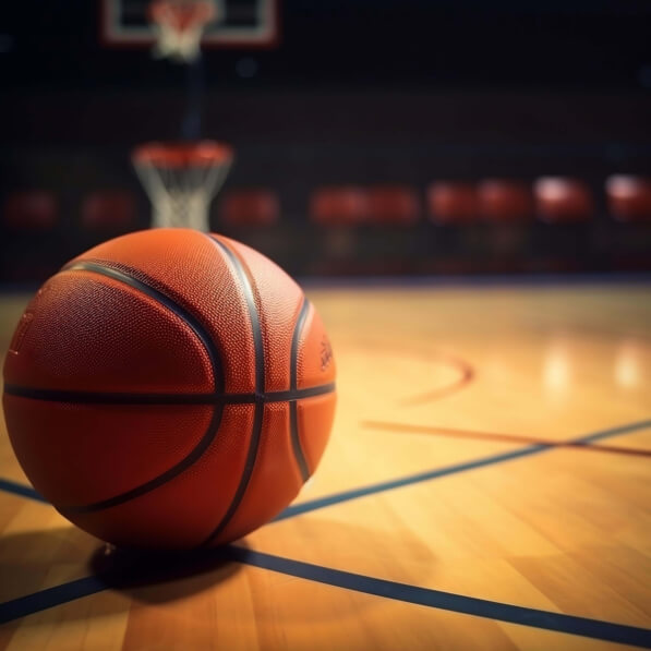 Download Basketball Ball in Indoor Basketball Court Backgrounds Online ...