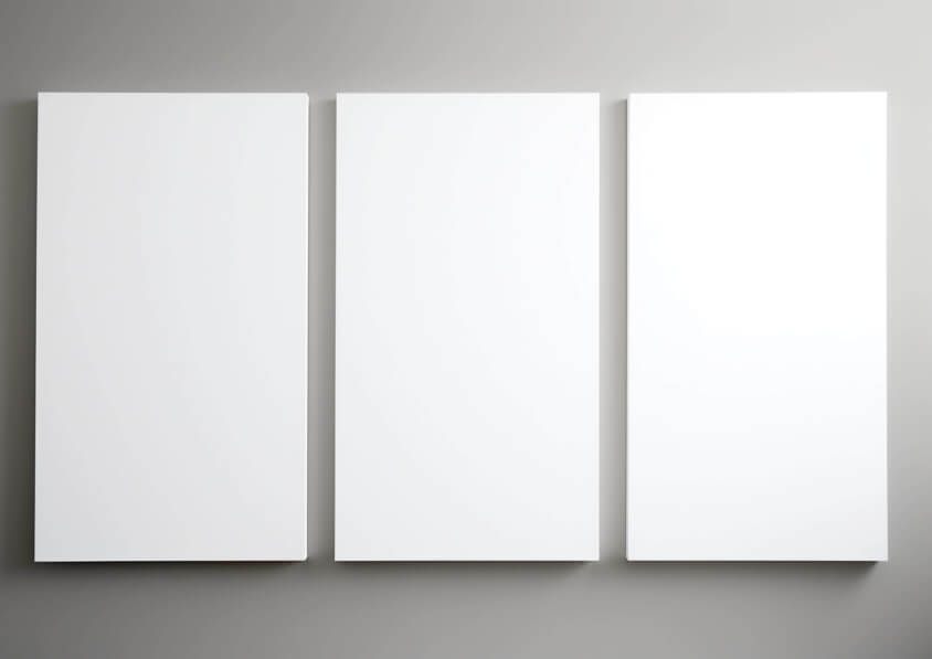 Download Blank White Panels on Gray Wall for Art Display Mockups Online ...