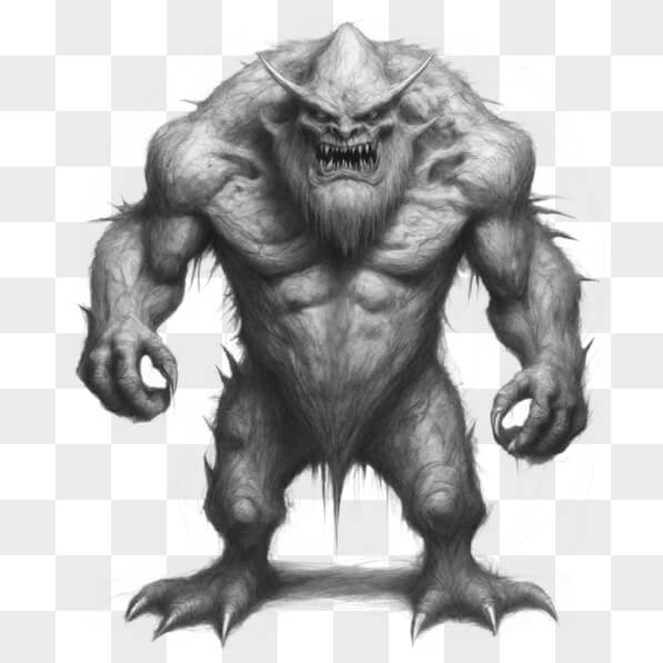 Download Intimidating Monster Drawing for Fantasy Art and Gaming ...