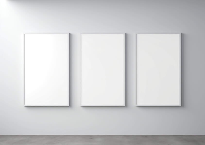 Download Empty White Frames Modern Interior Design Concept Mockups ...
