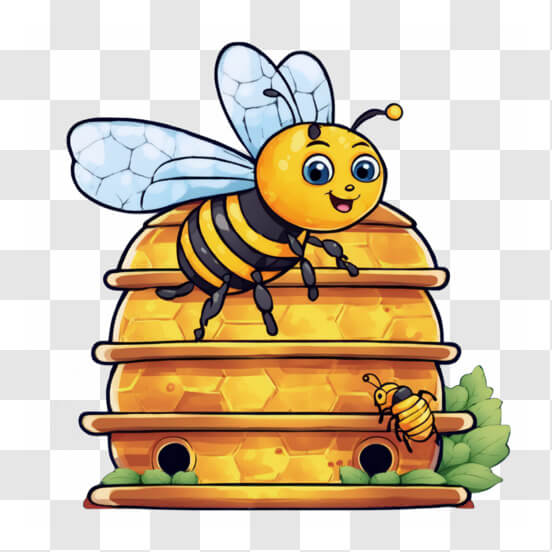 Bee Hive Cartoon Images - Free Download on Creative Fabrica