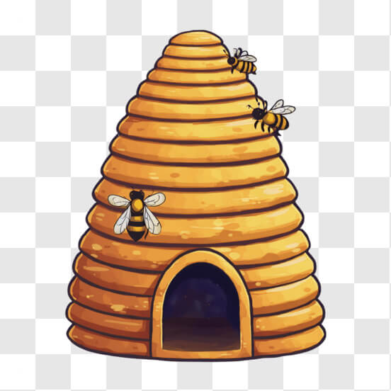 Bee Hive Cartoon Images - Free Download on Creative Fabrica