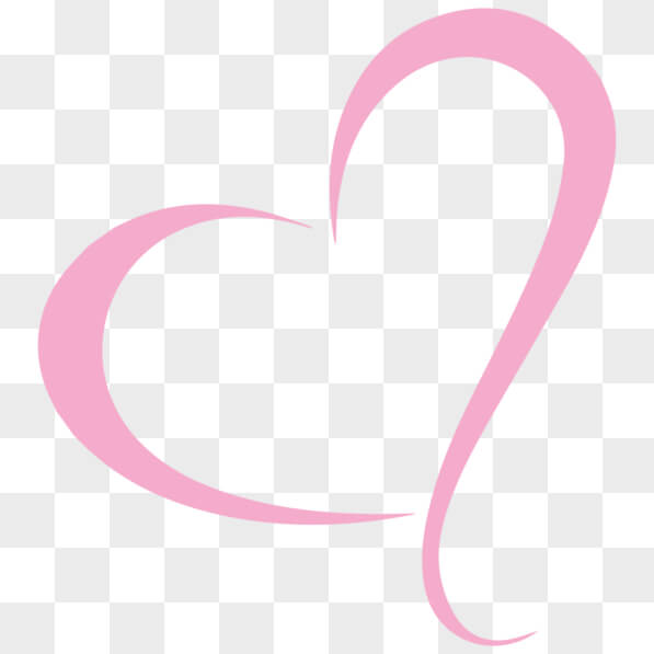 pink heart shape