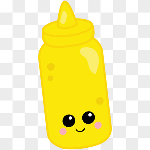 Download Smiling Yellow Mustard Bottle PNGs Online - Creative Fabrica