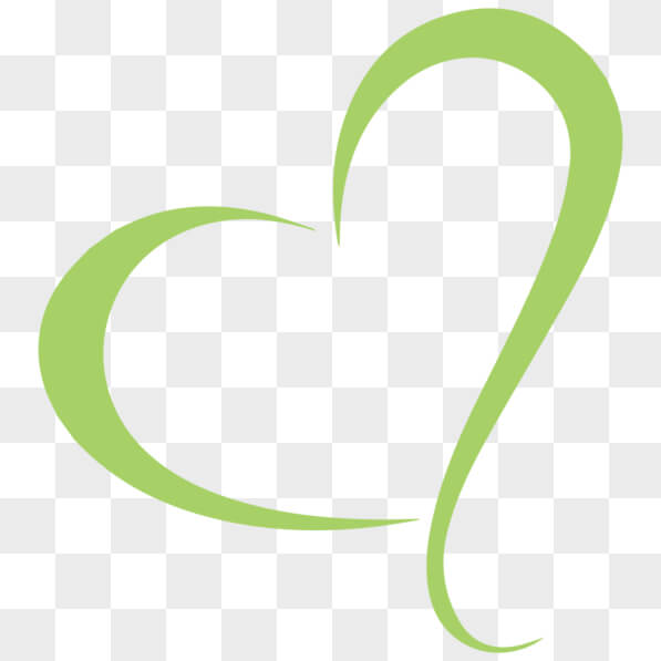 Download Green Heart-shaped Logo for Various Organizations PNGs Online ...