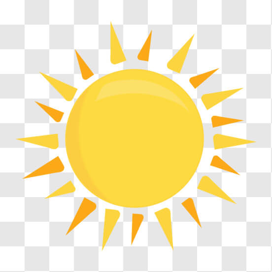 Download Orange Sun with Yellow Rays on a Black Background PNGs Online ...