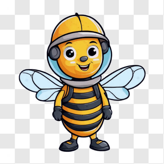 Download Cartoon Bee Superhero with Sunglasses Cartoons Online ...