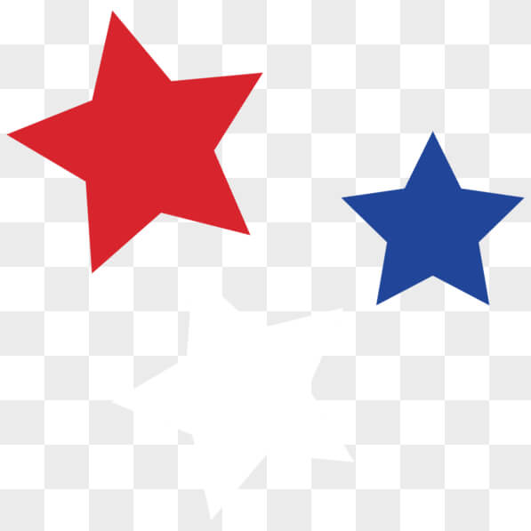 Red White Blue With Star
