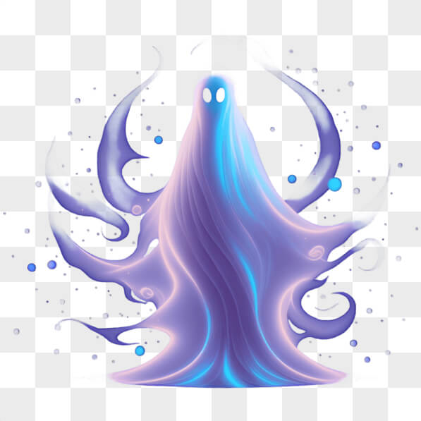 Download Ethereal Purple Ghost with Glowing Tentacles PNGs Online ...