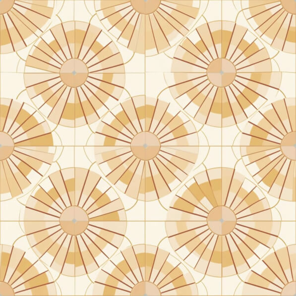 Download Seamless Circle Flower Pattern in Brown and Beige Patterns ...