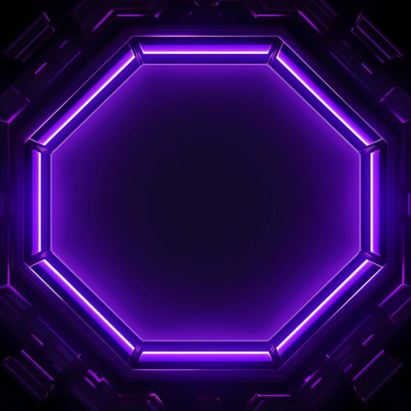 Download Abstract Octagon Frame with Purple Neon Lights Backgrounds ...