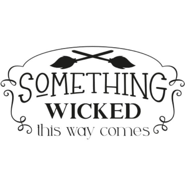 Download Black and White Wicked Sign with Broomsticks Quotes Online ...