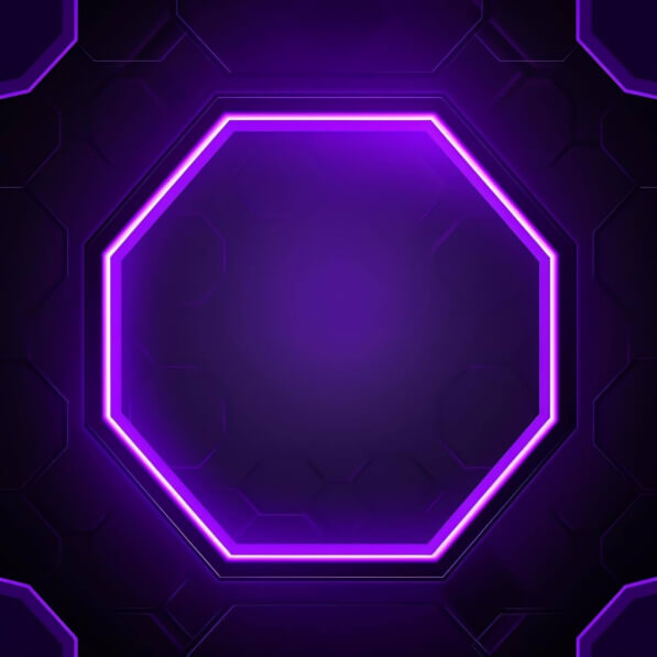 Download Octagon-shaped Purple Background with Neon Lights and ...