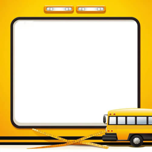 Download Yellow School Bus with Blank Space in Front Windshield ...
