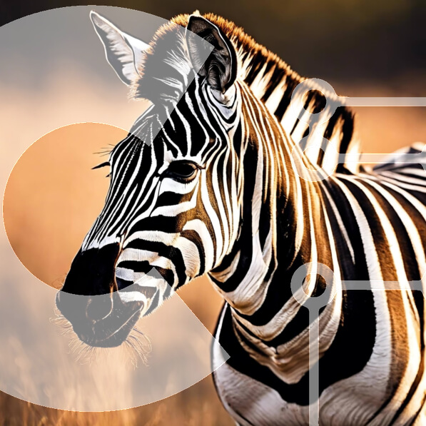 Zebra in a Natural Habitat stock photo | Creative Fabrica
