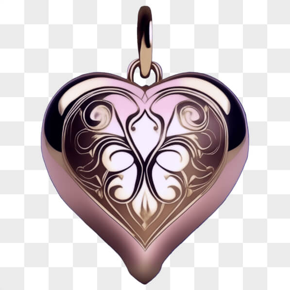 Download Gold Heart-Shaped Locket Pendant for Personal Mementos PNGs ...