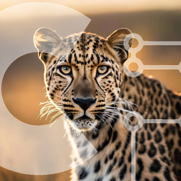 Curious Leopard Staring into the Camera stock photo | Creative Fabrica