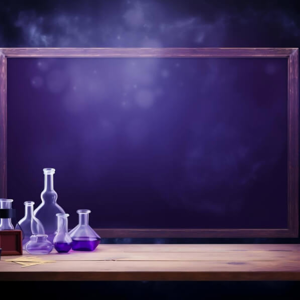 Download Laboratory Equipment on Blackboard with Test Tubes and Beakers ...