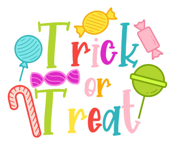 Download Colorful Trick or Treat Background with Candy Canes and ...