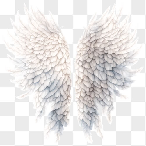 Download White Angel Wings on Black Background PNGs Online - Creative ...