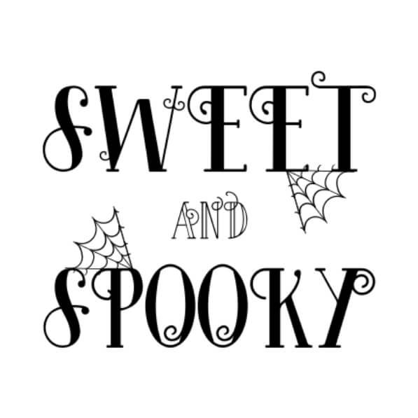 Download Sweet and Spooky Cursive Text on White Background Quotes ...