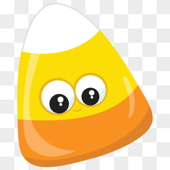 Download Cute Candy Corn with Face on White Background PNGs Online ...