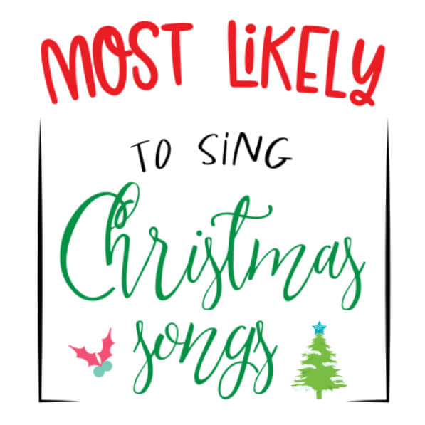 Download Best Christmas Songs Poster in Red and Green Lettering Quotes ...
