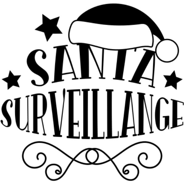 Download Santa Surveillance Logo with Stars Background Quotes Online ...