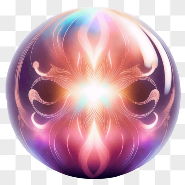 Download Colorful Abstract Glass Ball with Red, Orange, Yellow, and ...