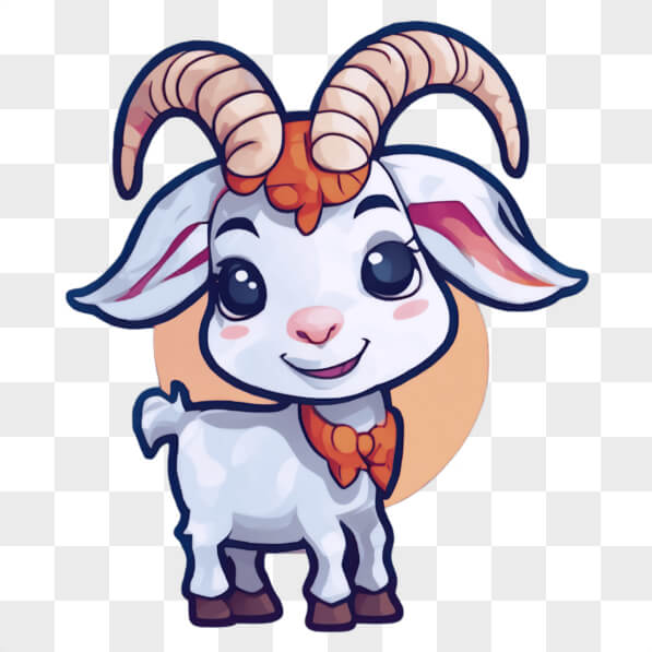 Download Cartoon Goat with Long Horns - Capricorn Zodiac Sign Cartoons ...