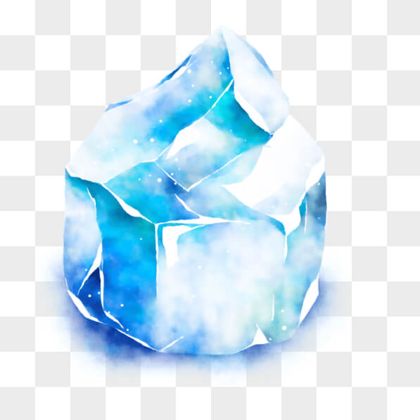 Download Blue and White Watercolor Ice PNGs Online - Creative Fabrica