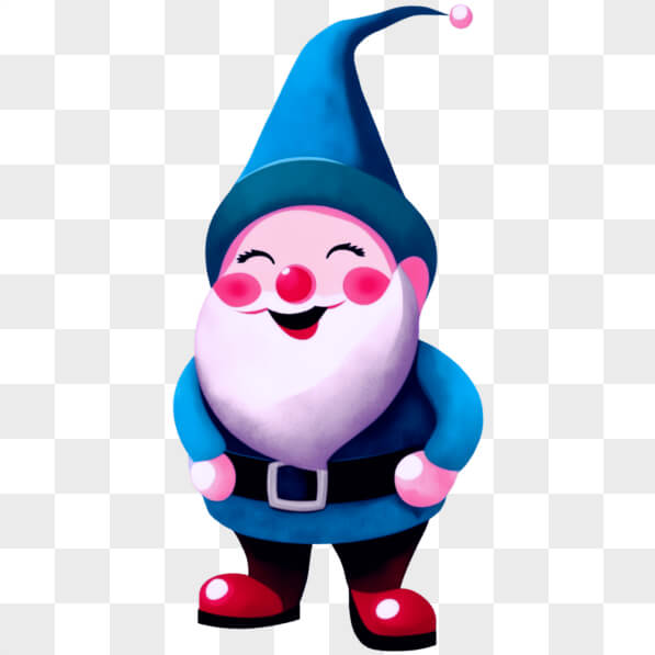 Baixe Duende de Desenho Animado Sorridente em Terno Azul e Barba ...
