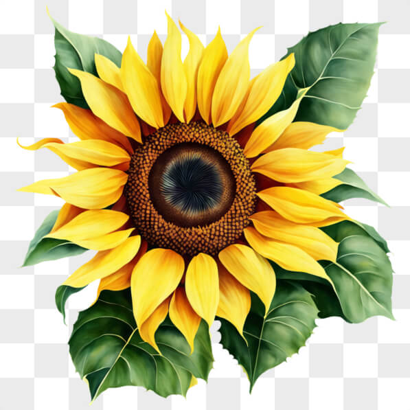 Download Eye-catching Yellow Sunflower on Black Background PNG Online ...