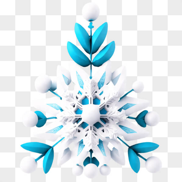 Download Elegant Snowflake Christmas Decoration PNG Online - Creative ...