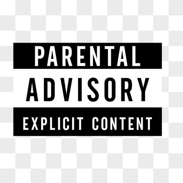Download Parental Advisory Explicit Content Logo PNG Online - Creative ...