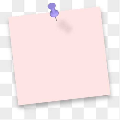 Download Pink Post-it Note on Wall PNG Online - Creative Fabrica