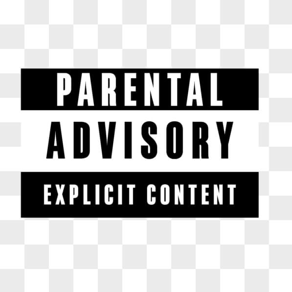 Parental Advisory Explicit Content Poster PNG online herunterladen ...