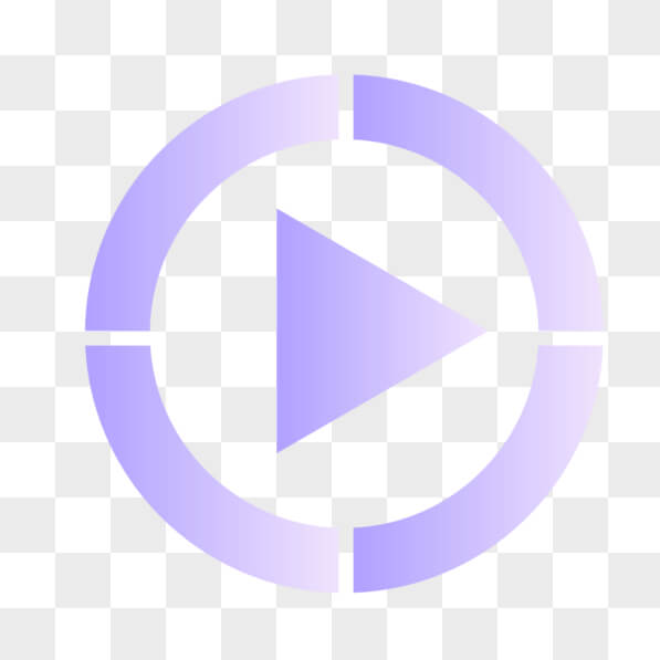 Download Purple Play Button Arrow Icon for Media Navigation PNGs Online ...