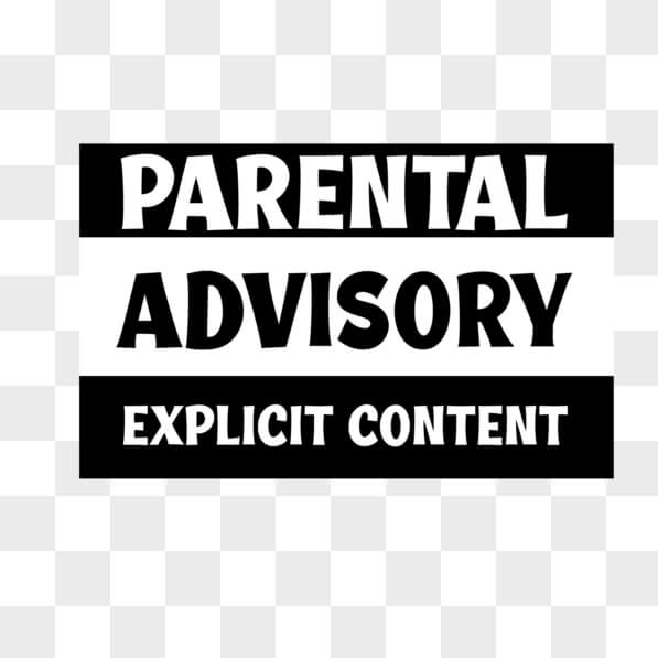Download Parental Advisory Explicit Content Poster PNG Online ...